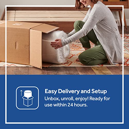 Sealy - Foam Bed in a Box โ 8 Inch, Firm Feel, Twin XL Size, CertiPur-US Certified White