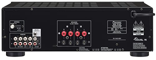 Pioneer SX-10AE Home Audio Stereo Receiver with Bluetooth Wireless Technology - Black