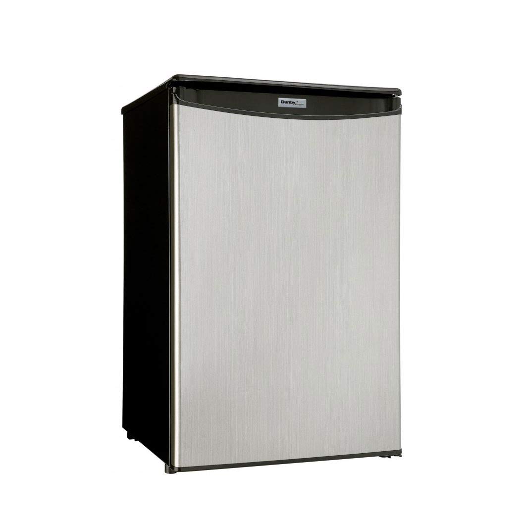 Danby 4.4 Cu. Ft. Compact Refrigerator, Black/Stainless Steel