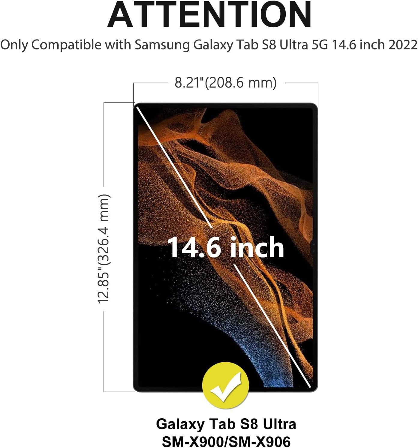 SPARIN [2 Pack Tempered Glass Screen Protector for Samsung Galaxy Tab S9 Ultra/S8 Ultra 14.6 Inch 2023/2022 with Alignment Tool, 9 Hardness HD Anti-Scratch/Case Friendly