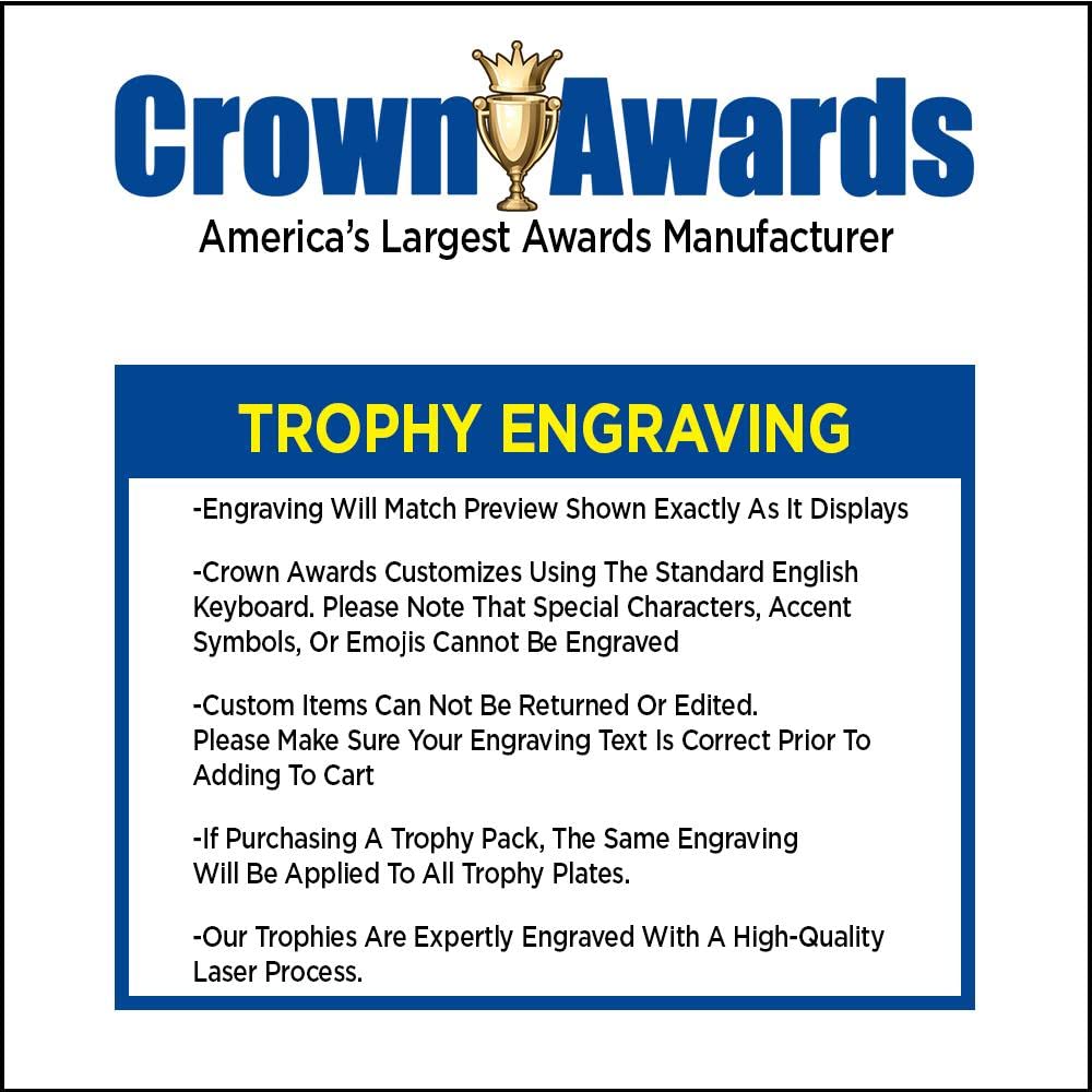 Crown Awards Ice Skating Trophies, 5 1/2" Starbeam Ice Skates Trophy, Engraving Included