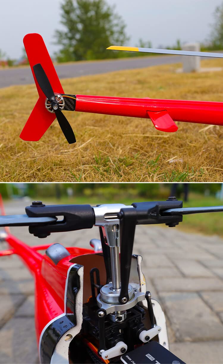 FLYWING Bell 206 V2 Class 470 6CH Brushless Motor GPS Fixed Point Altitude Hold Scale RC Helicopter PNP with H1 Flight Controller