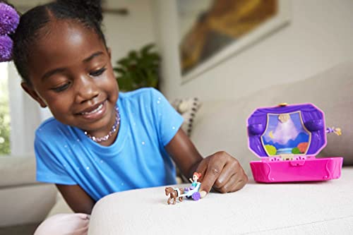 Polly Pocket Playset with 2 Micro Dolls & Surprise Accessories, Music Toy with Ballet Theme, Pocket World Tiny Twirlin' Music Box