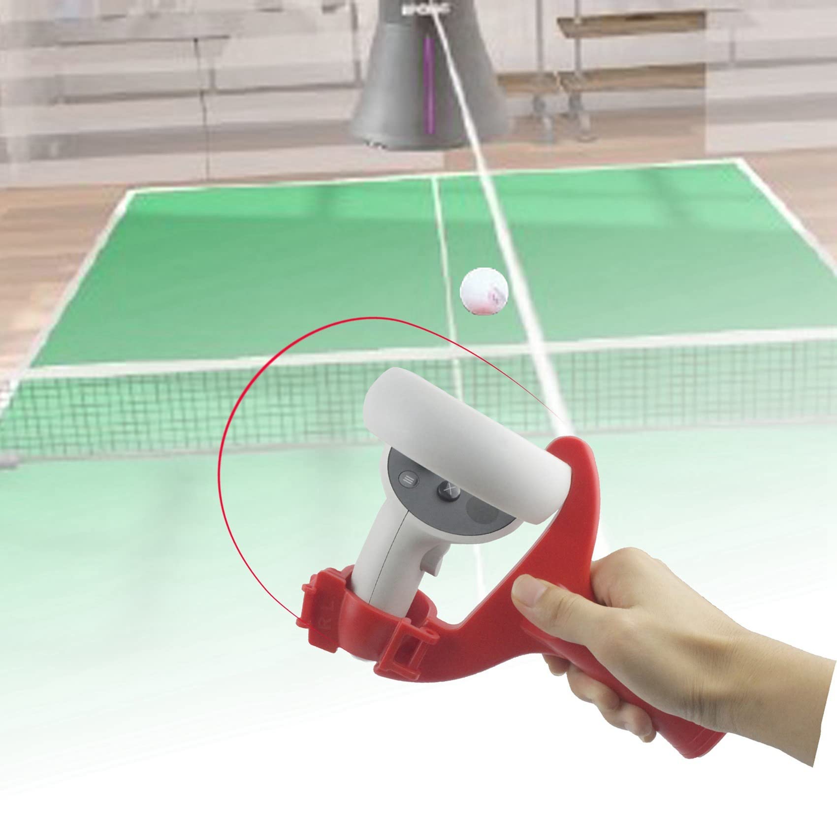 Facibom VR Controller Paddle Handle Table Tennis Grip for Quest 2 VR Accessories Highly Realistic Improve VR Experience