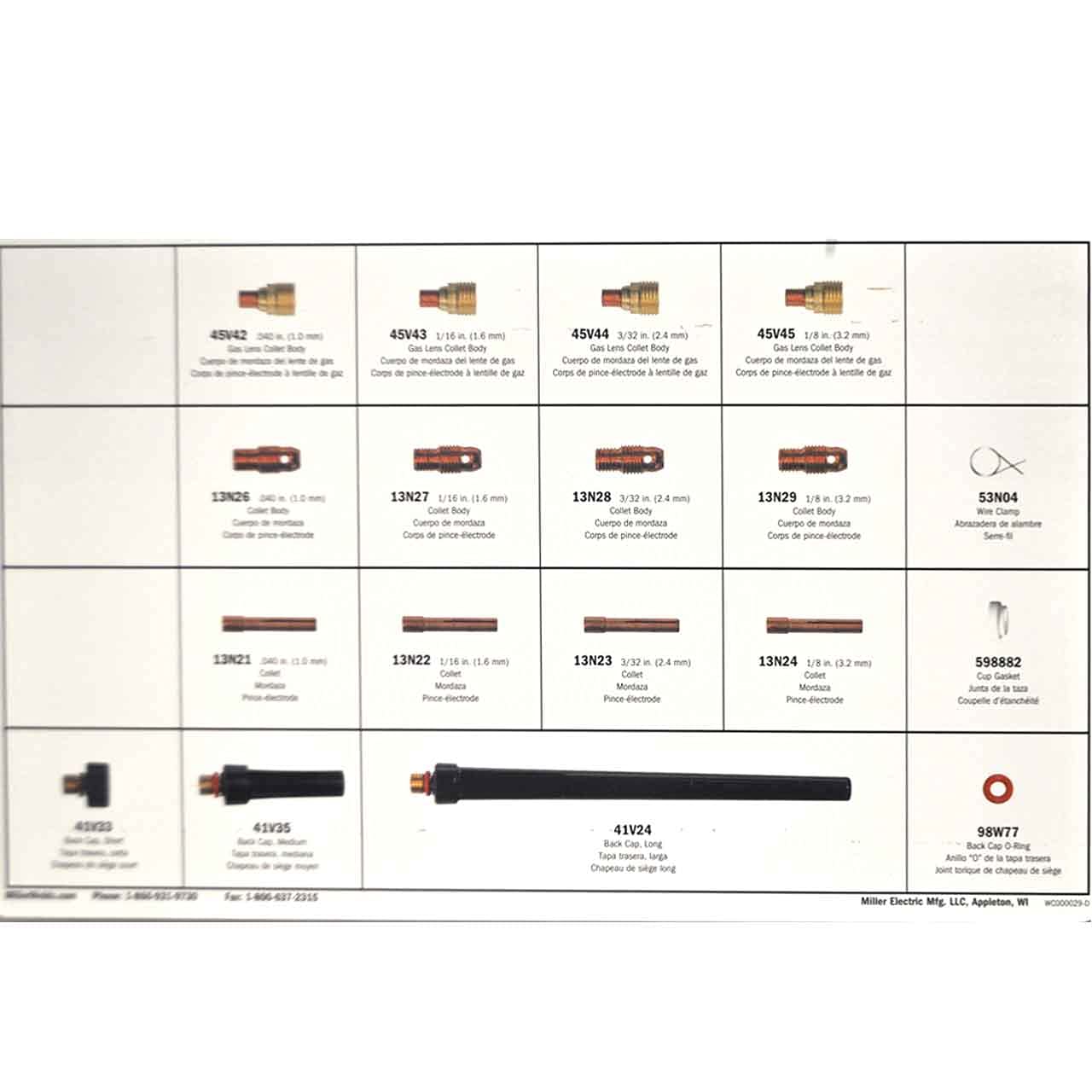Weldcraft Starter Kit, WP-9, WP-9P, WP-20, WP-20P (MAK-1S)