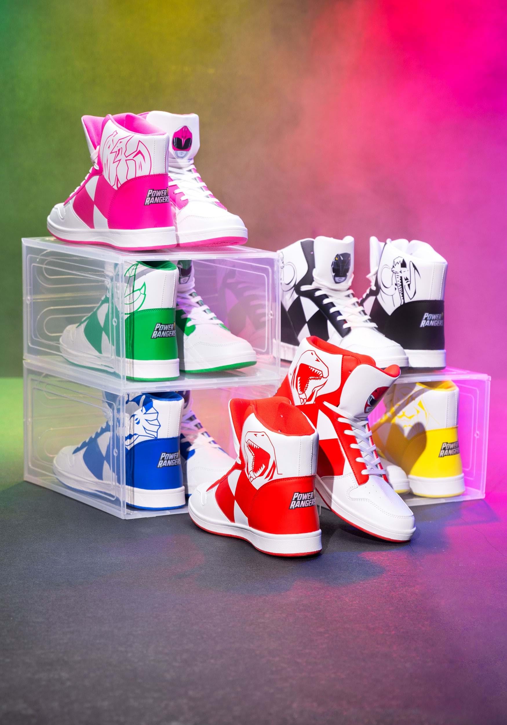 Costume Inspired Power Rangers Sneakers - Pink