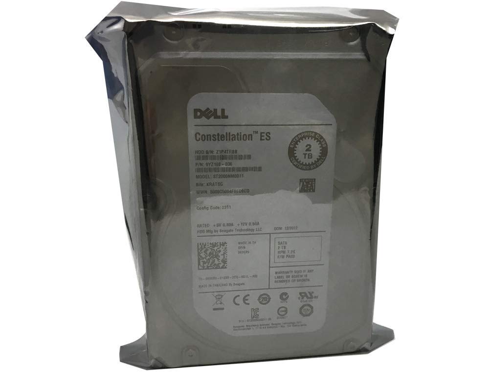 DELL/Seagate Constellation ES ST2000NM0011 2TB 7200RPM 64MB Cache SATA 6.0Gb/s 3.5" Internal Enterprise Hard Drive - 3 Year Warranty (Renewed)