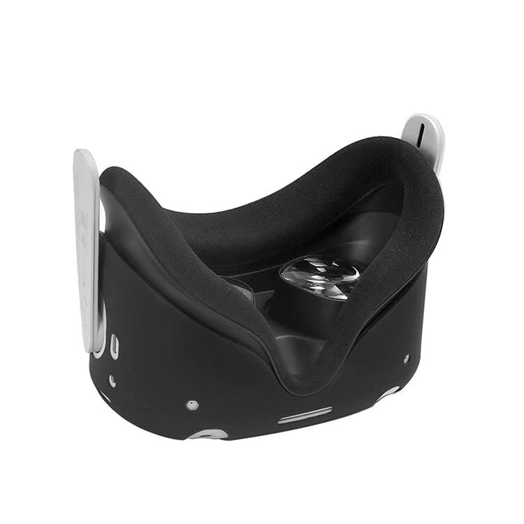 Duckart Protective Case Silicone Cover for Oculus Quest 2 VR Headset Black