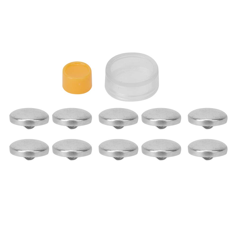 DIY Handmade Wrapped Cloth Cover Buttons Kit,Round Metal Buckle Blank Base Simple Press Button Wrapping Machine for Jewelry Gift Toys Accessories(20mm)