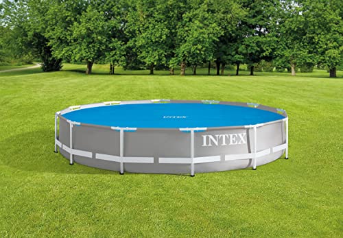 INTEX 28012E Solar Pool Cover: For 12ft Round Easy Set and Metal Frame Pools β Insulates Pool Water β Reduces Water Evaporation β Keeps Debris Out β Reduces Chemical Consumption