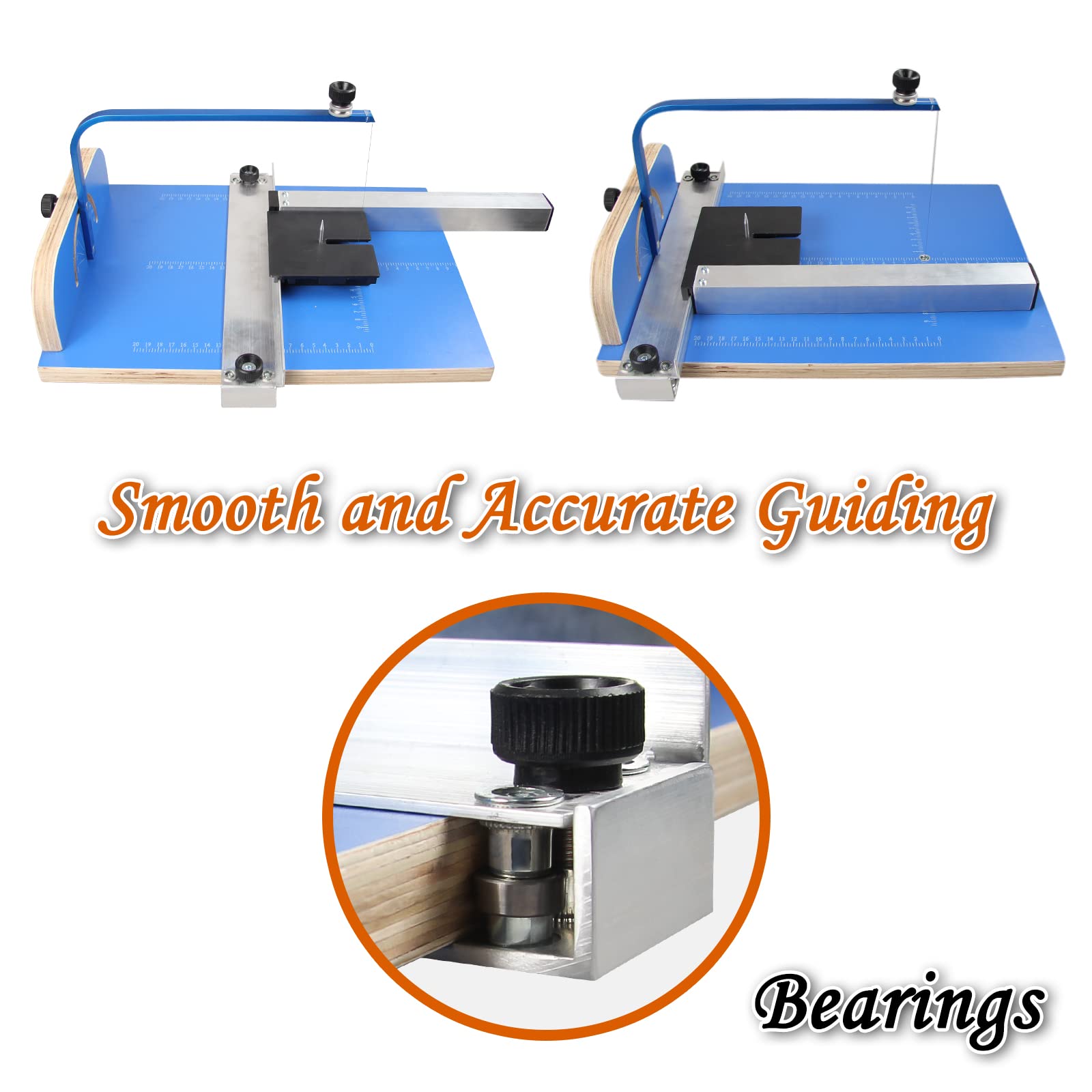 DOMINOX Foam Cutter Hot Wire Cutter Electric Tabletop Hot Wire Foam Cutter Working Table Tool Foam Cutting Machine Styrofoam Cutter for Cutting Foam, Model, Sculpting and Prototype