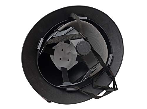 CJ Safety Full Brim Hard Hat with Fas-Trac Suspension - (Black)