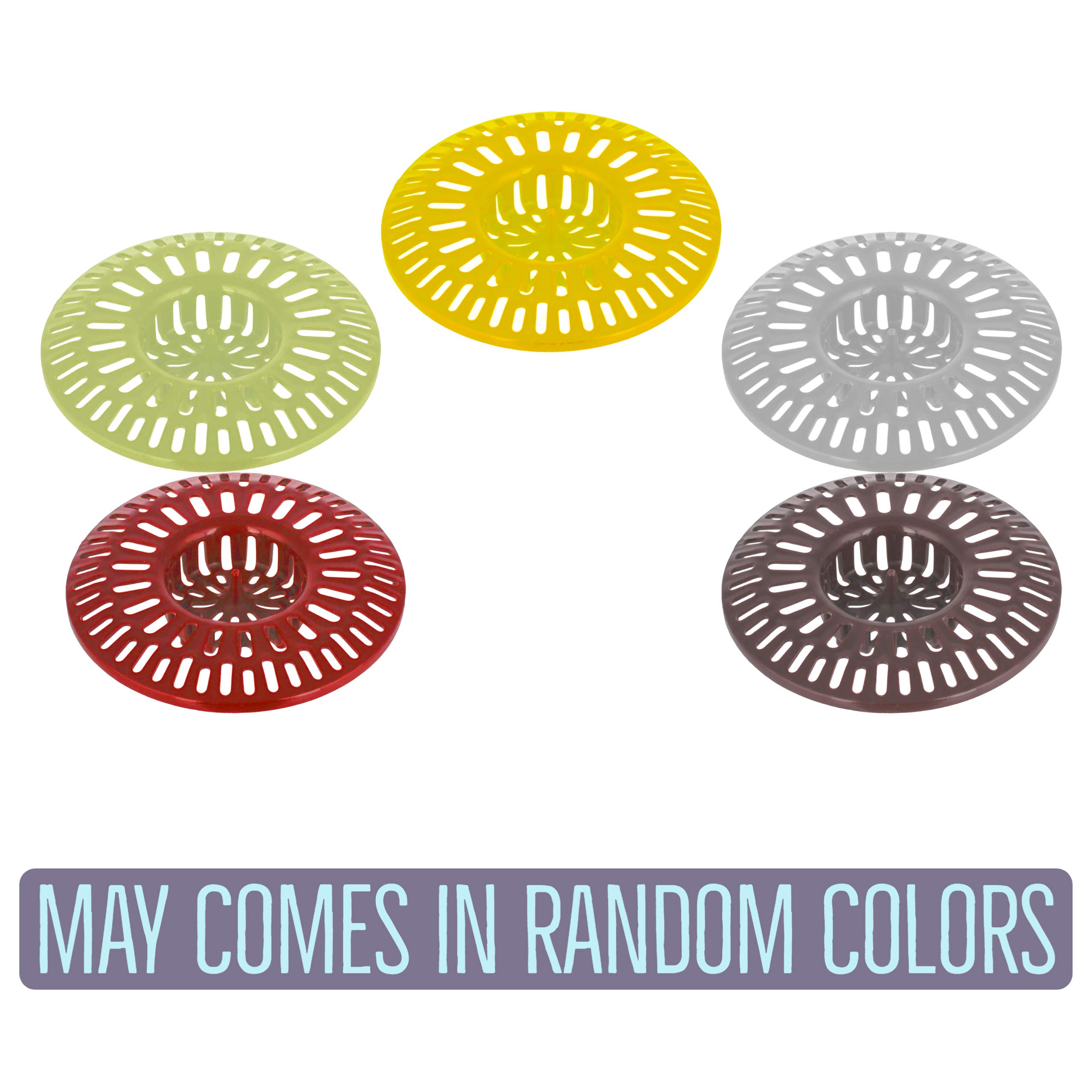 Sink Bathroom Drain Screen Catcher 3 inches - Pack of 3 - Bathtub Hair Stopper Basket Cover - Trap for Kitchen - Shower Guard Strainer