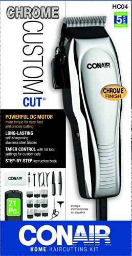 ConairMAN Hair Clippers for Men, 21-Piece Home Hair Cutting Kit