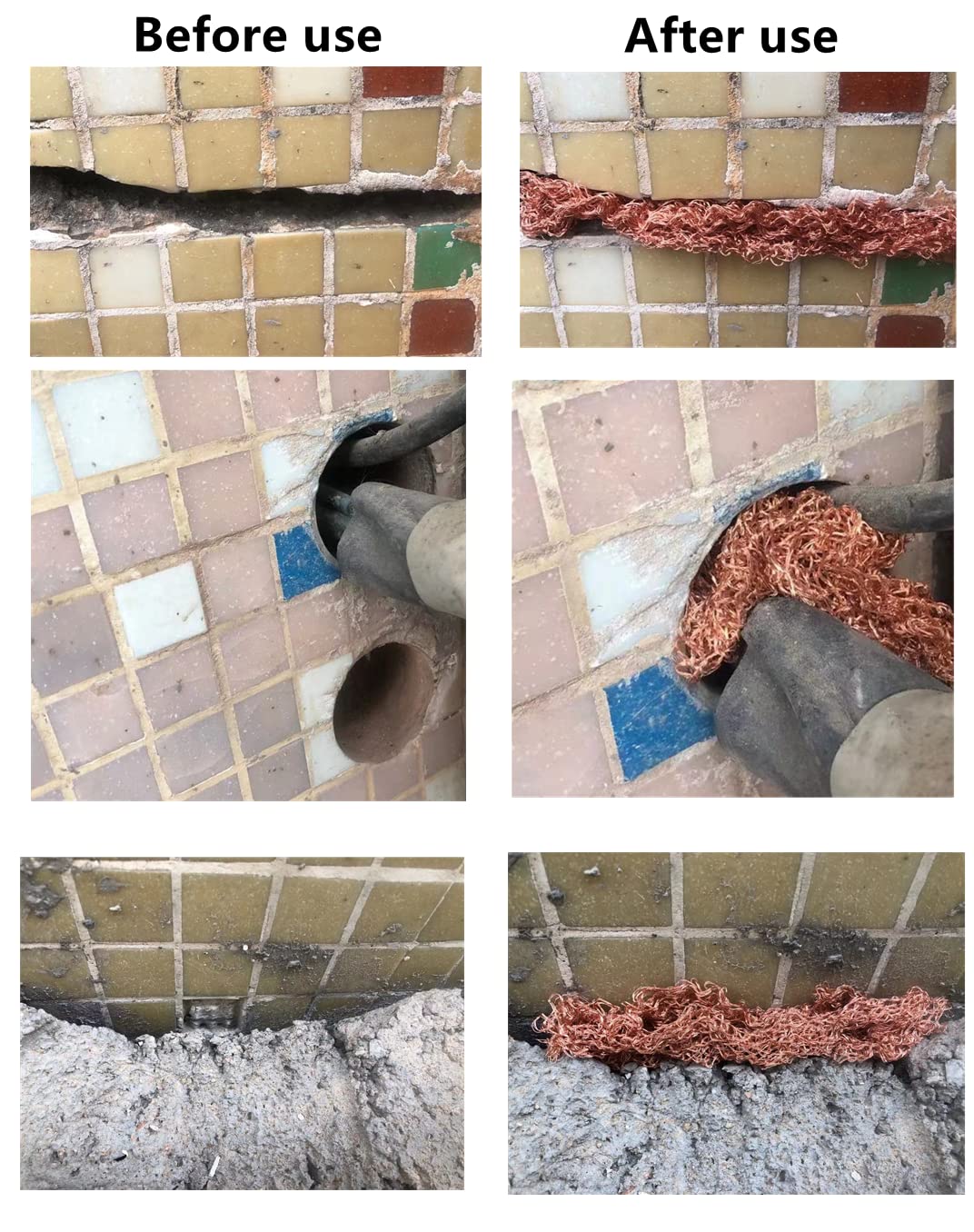 Copper Mesh,Pure Copper Wire Mesh, Hole and Gap Filler, Sturdy and Durable, Suitable for Gardens and Houses, Size 3.8" x 40"(1 Roll)
