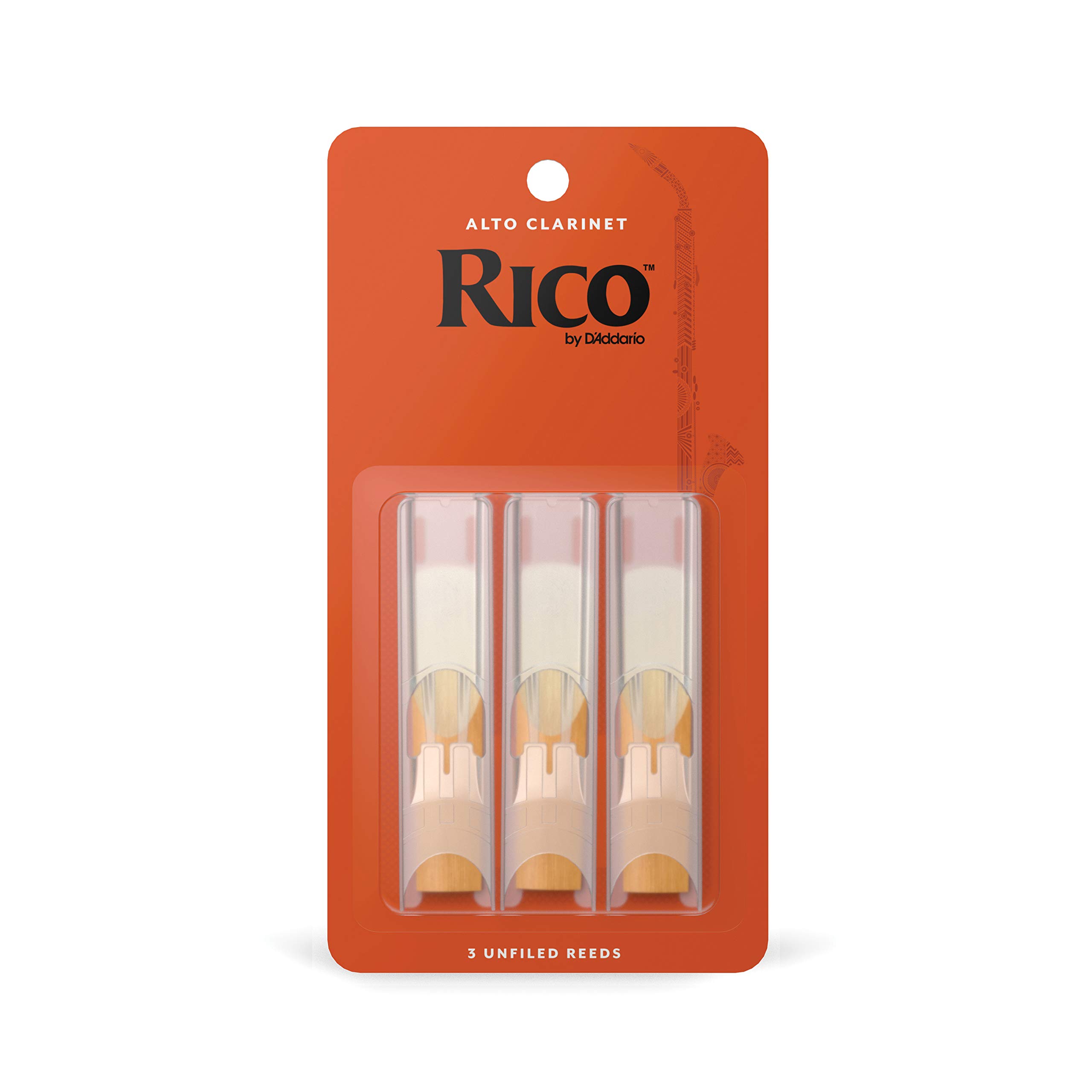 DâAddario Woodwinds - Rico Alto Clarinet Reeds - RDA0325 - Strength 2.5, 3-Pack