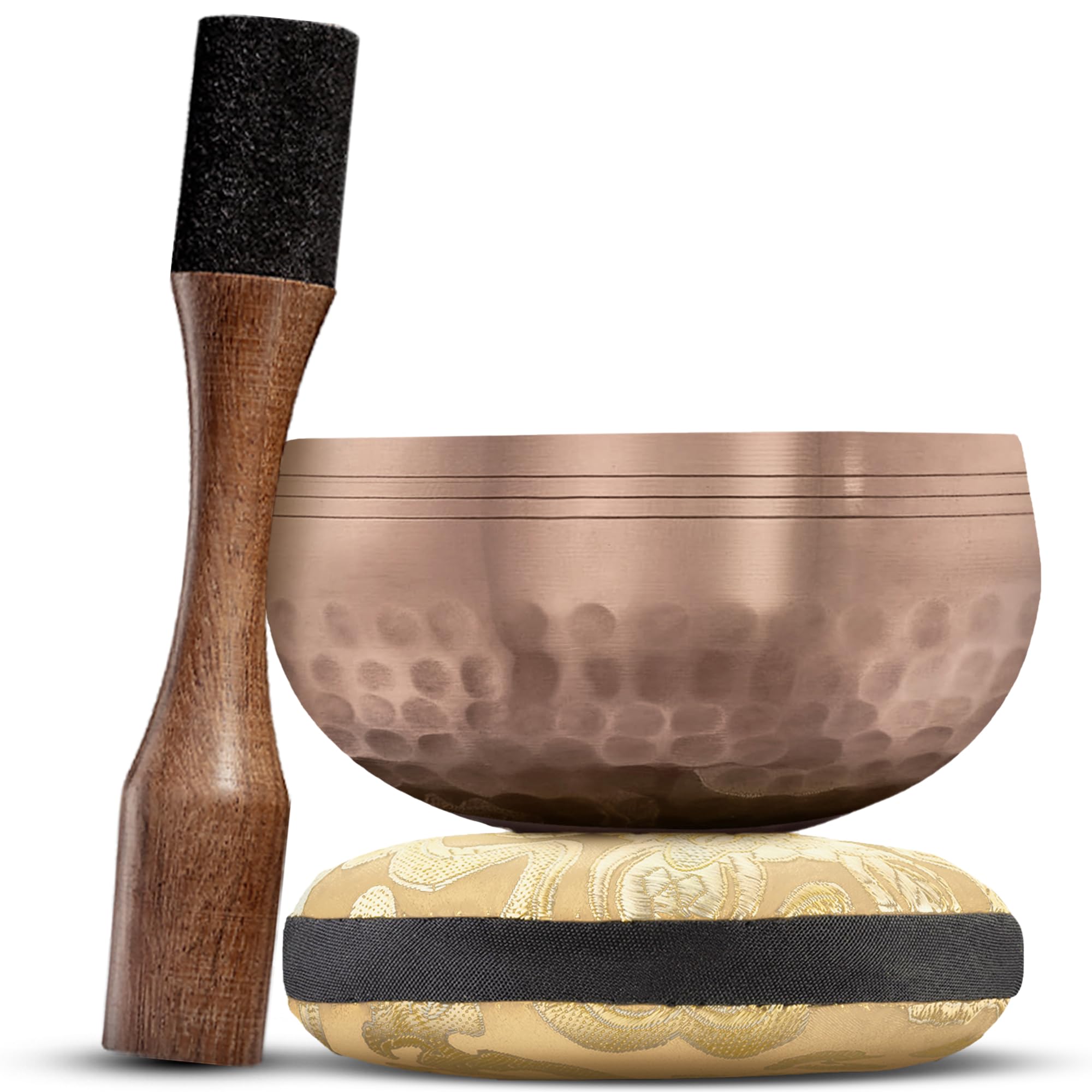 Tibetan Singing Bowl Set β Authentic Hand-Tuned Sound Bowl for Meditation β Complete Meditation Bowl Kit with Cushion, Mallet & Guide β Perfect Tibetan Bell for Yoga, Relaxation, & Sound Healing