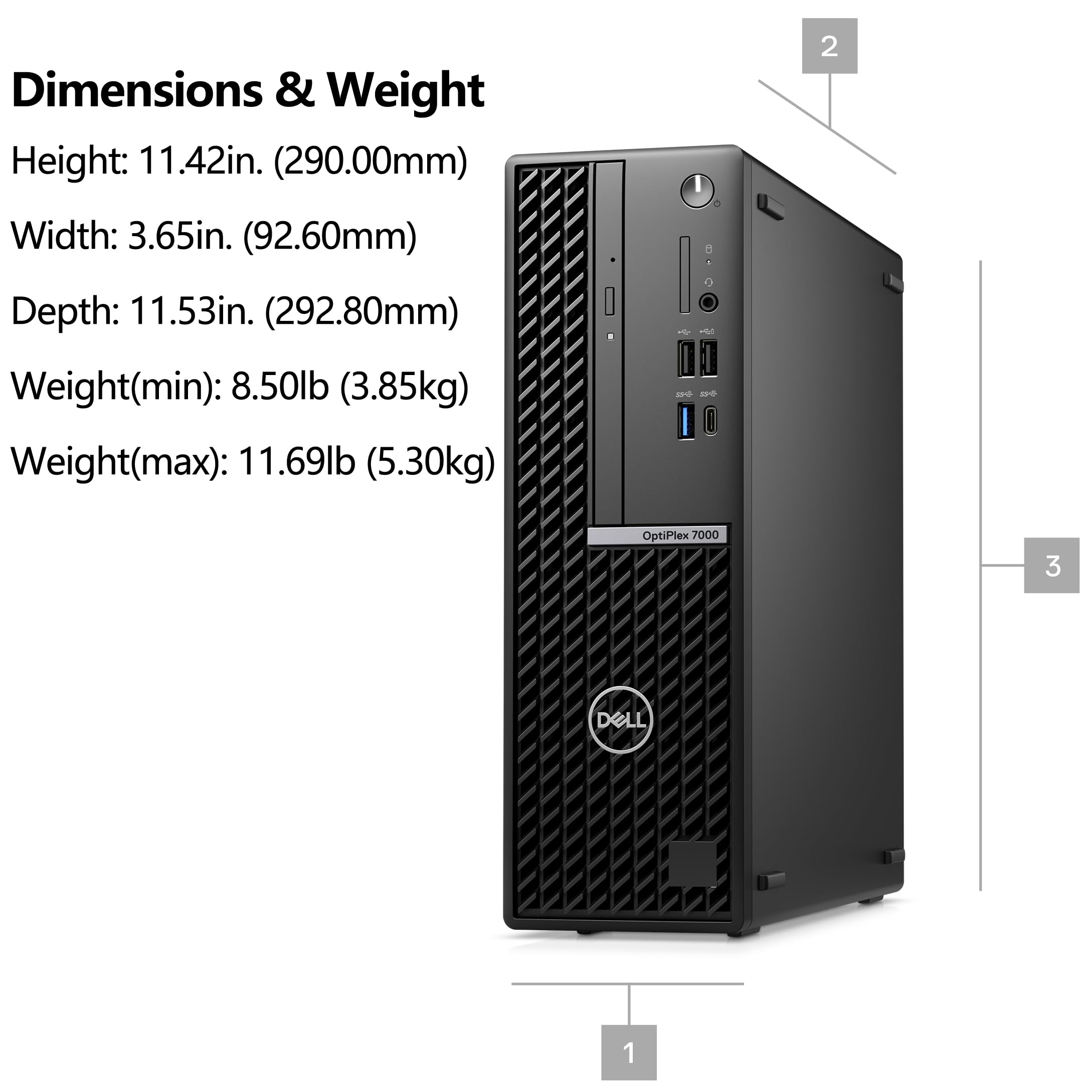 Dell OptiPlex 7000 SFF Small Form Factor Business Desktop Computer, 12th Gen Intel 12-Core i7-12700, 4GB DDR4 RAM, 512GB PCIe SSD, DVDRW, WiFi 6, Bluetooth, Keyboard and Mouse, Windows 11 Pro