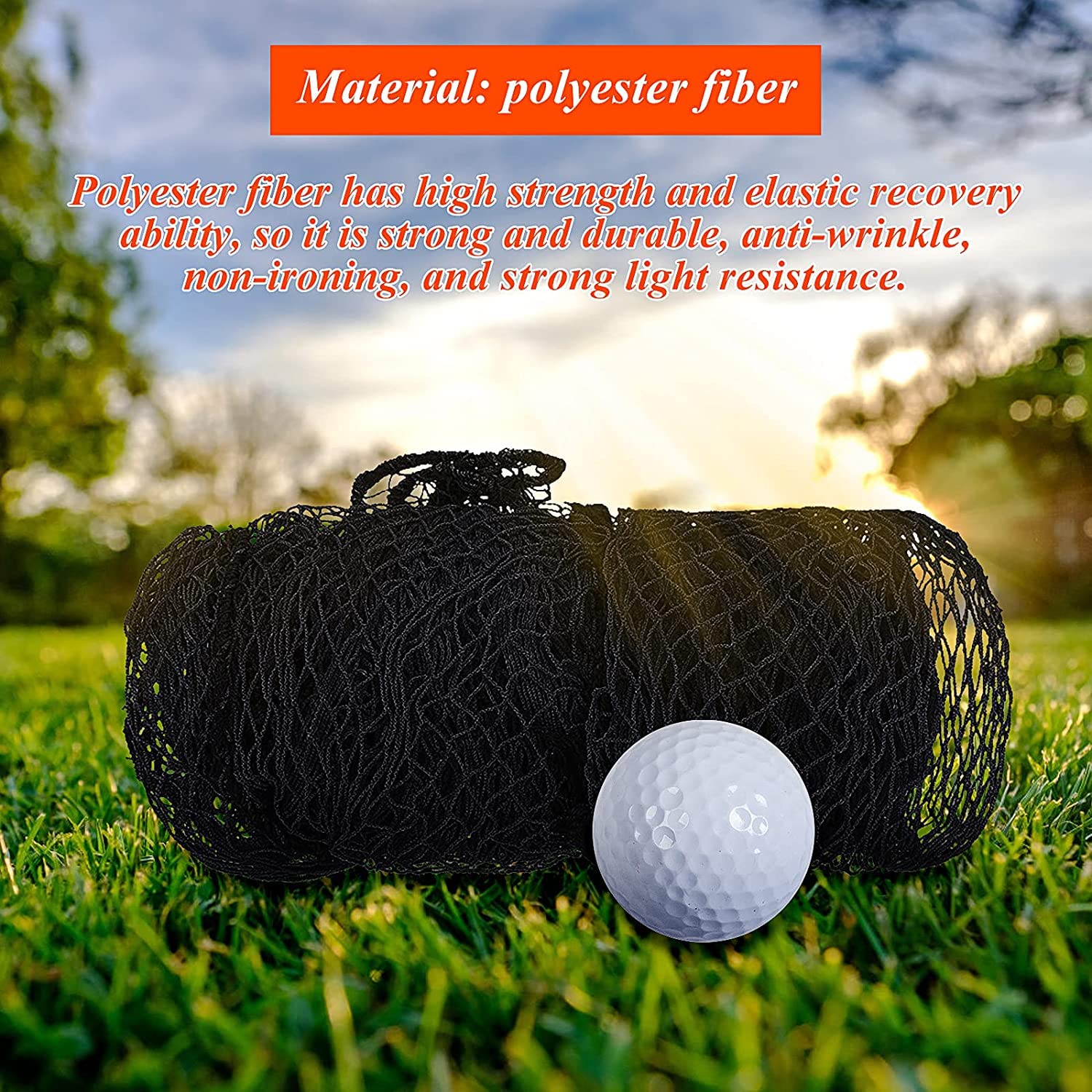 Golf Netting、Golf Ball Hitting Netting、Golf Barrier/Practice Netting,wear-Resistant and Durable Nylon Sports Netting,10 X 15 Ft