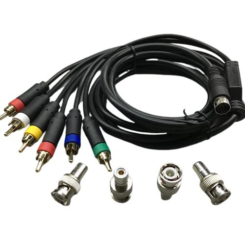 for Sega Saturn RGB/RGBS RCA Composite Cable for Sony PVM BVM NEC XM UPSCALER BNC Not Component (with BNC)