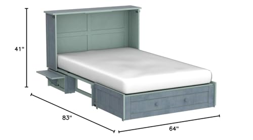 Night & Day Furniture Poppy Skye with Mattress Murphy Cabinet Bed, Queen,
