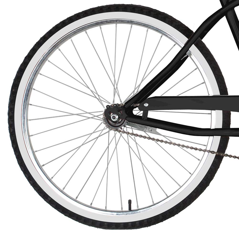 Cycle Force Cruiser Bike, 26 inch Wheels, 18 inch Frame, Men's Bike, Black