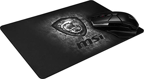 MSI Agility GD20 Premium Gaming Mouse Pad, Standard Medium Size,Ultra Smooth Micro-Tex Textile Surface,Anti-Slip Natural Rubber Base,Extra Thick,Perfect for Laser and Optical Mice,12.5β X 8.7β X 0.2β