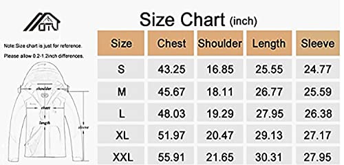 OTU Women's Waterproof Ski Jacket Snowboarding Windbreaker Warm Winter Hooded Mountain Snow Coat Large
