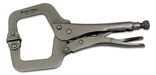 ION TOOL 11” C-Clamp Locking Pliers, Large, Swivel Pads