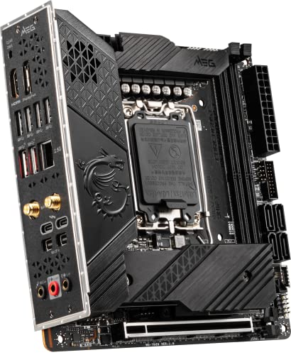 MSI MEG Z690I Unify Gaming Motherboard (Mini ITX, 12th Gen Intel Core, LGA 1700 Socket, DDR5, PCIe 5, 2.5G LAN, M.2 Slots, Wi-Fi 6E)