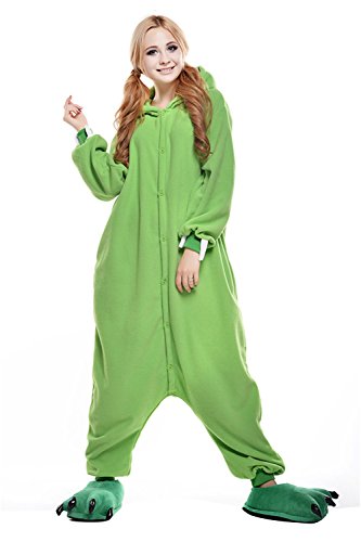 VU ROUL Unisex-adult Costumes Mike Onesie Pajamas Size Medium Green