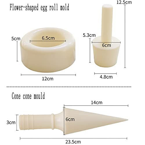 Waffle Cone and Bowl Maker, 1750W Ice Cream Cone and Bowl Baker Commercial Nonstick Waffle Iron Machine with 2PC Egg Cone Rol, for Restaurant Dessert Shop Snack Family