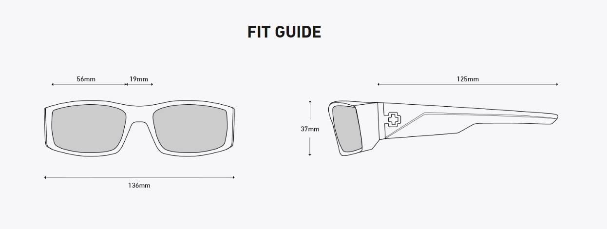 Spy Optic Hielo Sunglasses - One size fits most/Matte Black/Grey