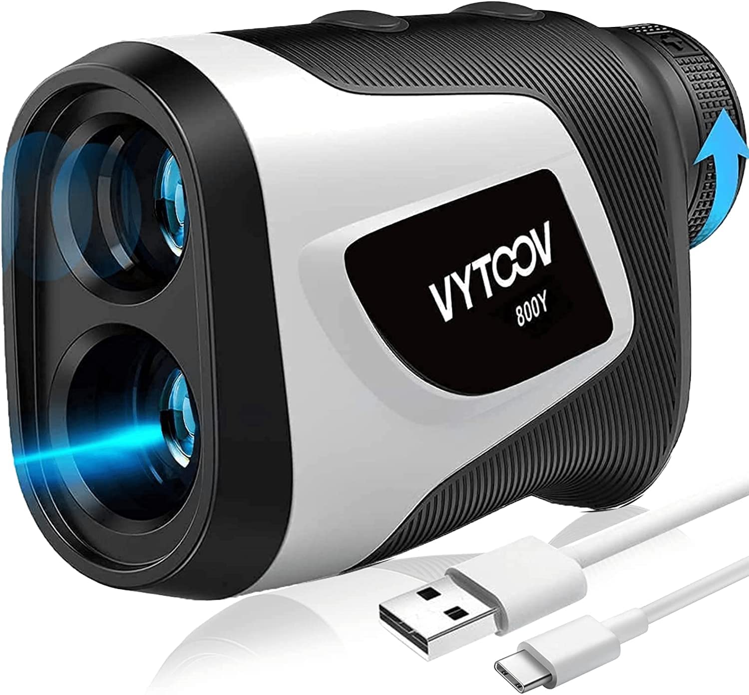 Golf Range Finder 800Yards Golf Rangefinder with Slope Continuous Scan Golf Yardage Rangefinder with Flagpole Locking Vibration Legal Laser Distance Rangefinders for Competition Hunter & Golfer Gift