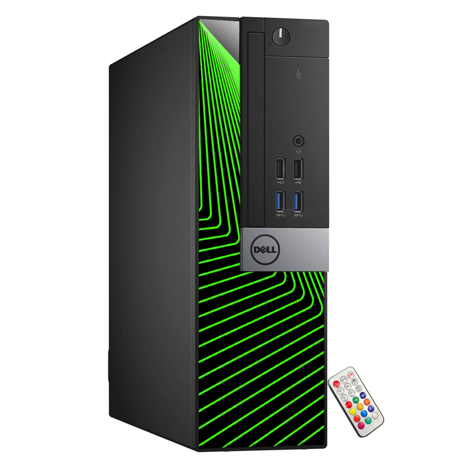 Dell RGB Gaming PC with 27 Inch Gaming Monitor OptiPlex Desktop Computer Intel i7-6700 Quad Core Processor 3.40 GHz NVIDIA GeForce GT 1030 2GB 16GB RAM 512GB SSD Win 10 Pro WiFi HDMI (Renewed)