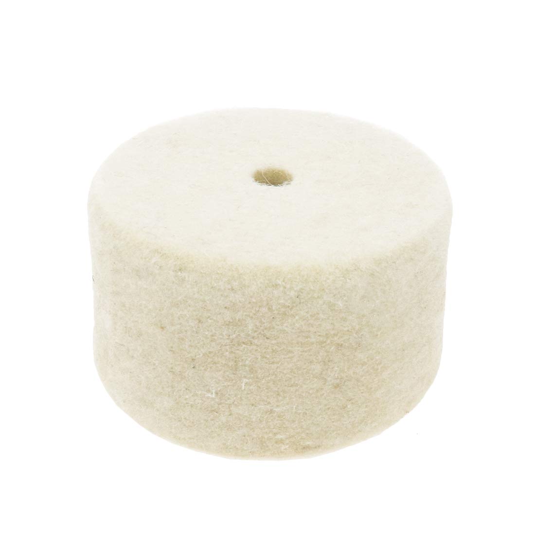 Coshar 2 pcs Wool Felt Pad Drum Pedal Beater Mallet Hammer Head Felts Pads - S1