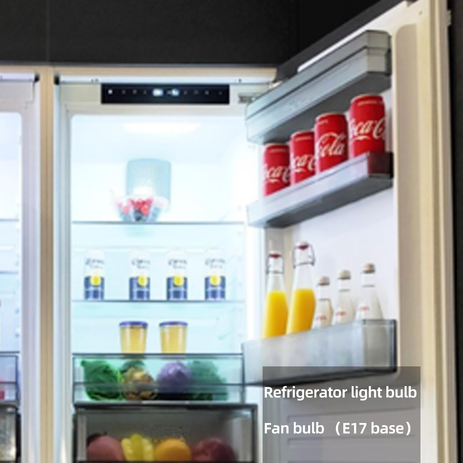 LIENNGKE Led Bulb KEI D28X KEL 2816X 2815 Freezer Light Refrigerator 100-265v E17 3.8w 40w Halogen Equivalent Appliance Daylight White 6000K Pack of 2