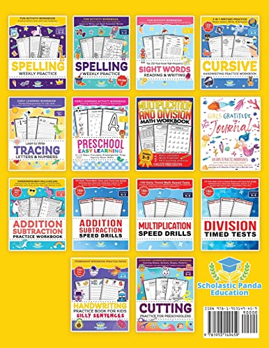Spelling Weekly Practice for 3rd Grade: Vocabulary Builder Workbook to Learn to Write and Spell Essential Sight Words | Phonics Activities and ... Ages 8-9 (Elementary Books for Kids)
