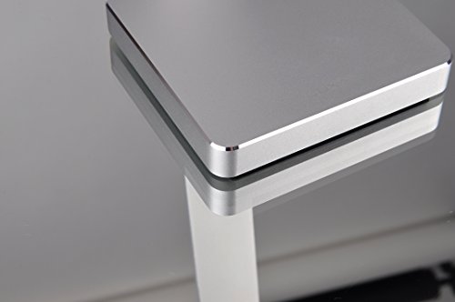 LUXA2 E-One Silver Solid-Metal Aluminum Universal Gaming Headphone Stand/Hanger/Holder for Beats, Senheiser, Sony, Bose, Philips, Audio-Technica, Plantronics, Shure, Jabra, JVC, JBL, AKG, DJ, Gaming Headsets Display HO-HDP-ALE1SI-00