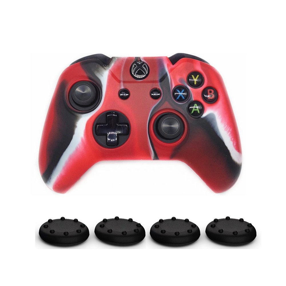 Controller Protective Case for Xbox One, CALLANY 3 Pack Soft Anti-Slip Silicone Controller Cover Skins with Thumb Grips Set