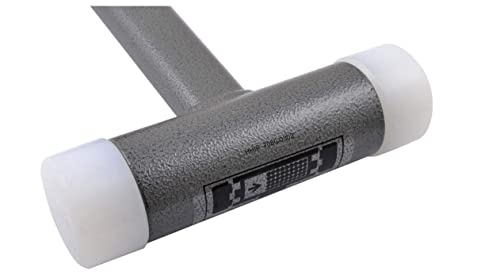 HHIP Pro Series 7080-0302 Vertex Dead Blow Hammer, Deadblow Mallet w/UPE Plastic Face, 1.2β Diameter Steel Shot Head, Non-Marring, 16 oz