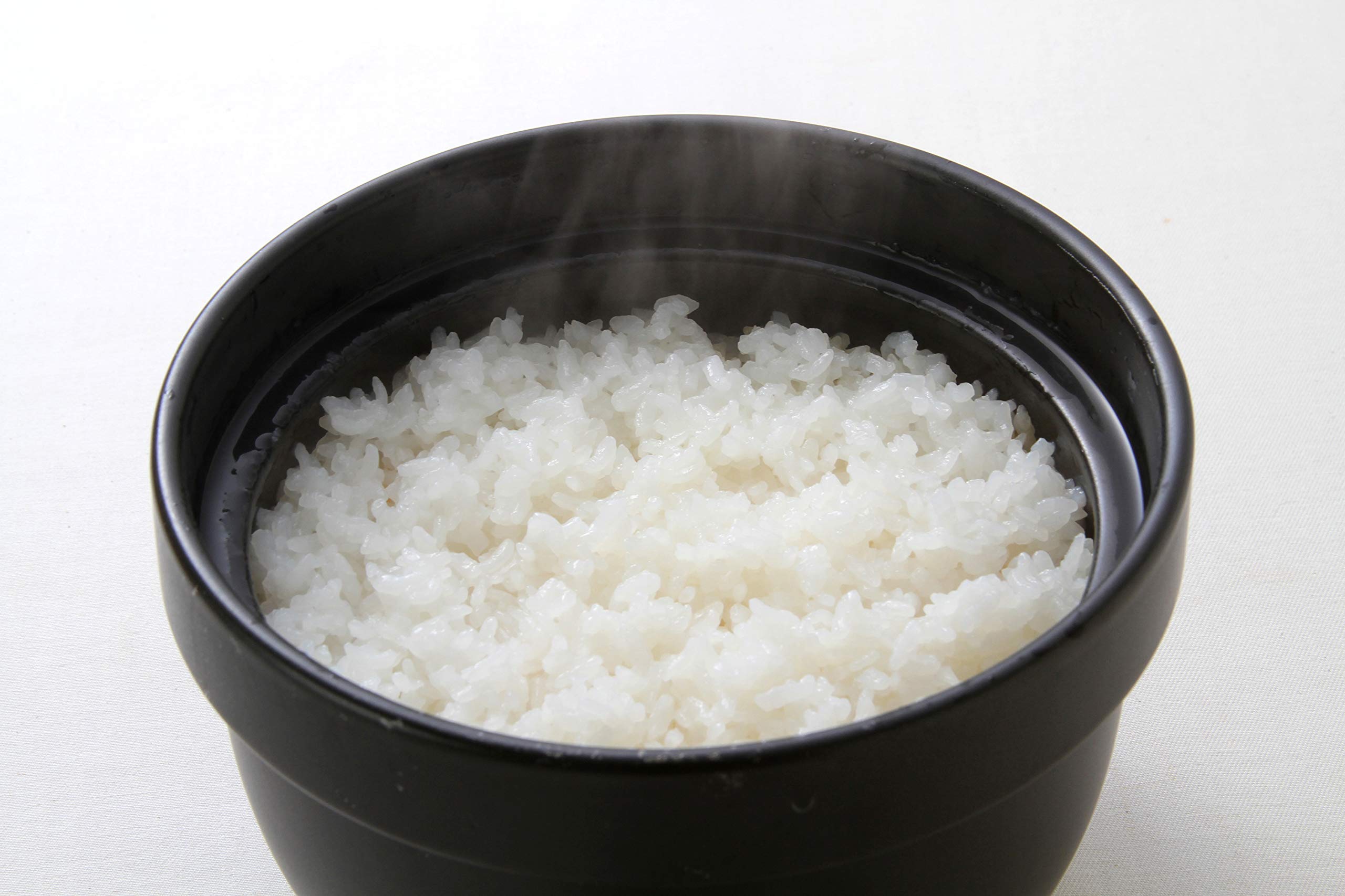 Nishinihon Pottery Rice Pot, Black, 43.3 fl oz (1,100 ml), Arita Ware Hitsu Rice