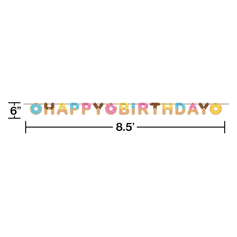 Creative Converting Donut Time Birthday Party Decorations Kit