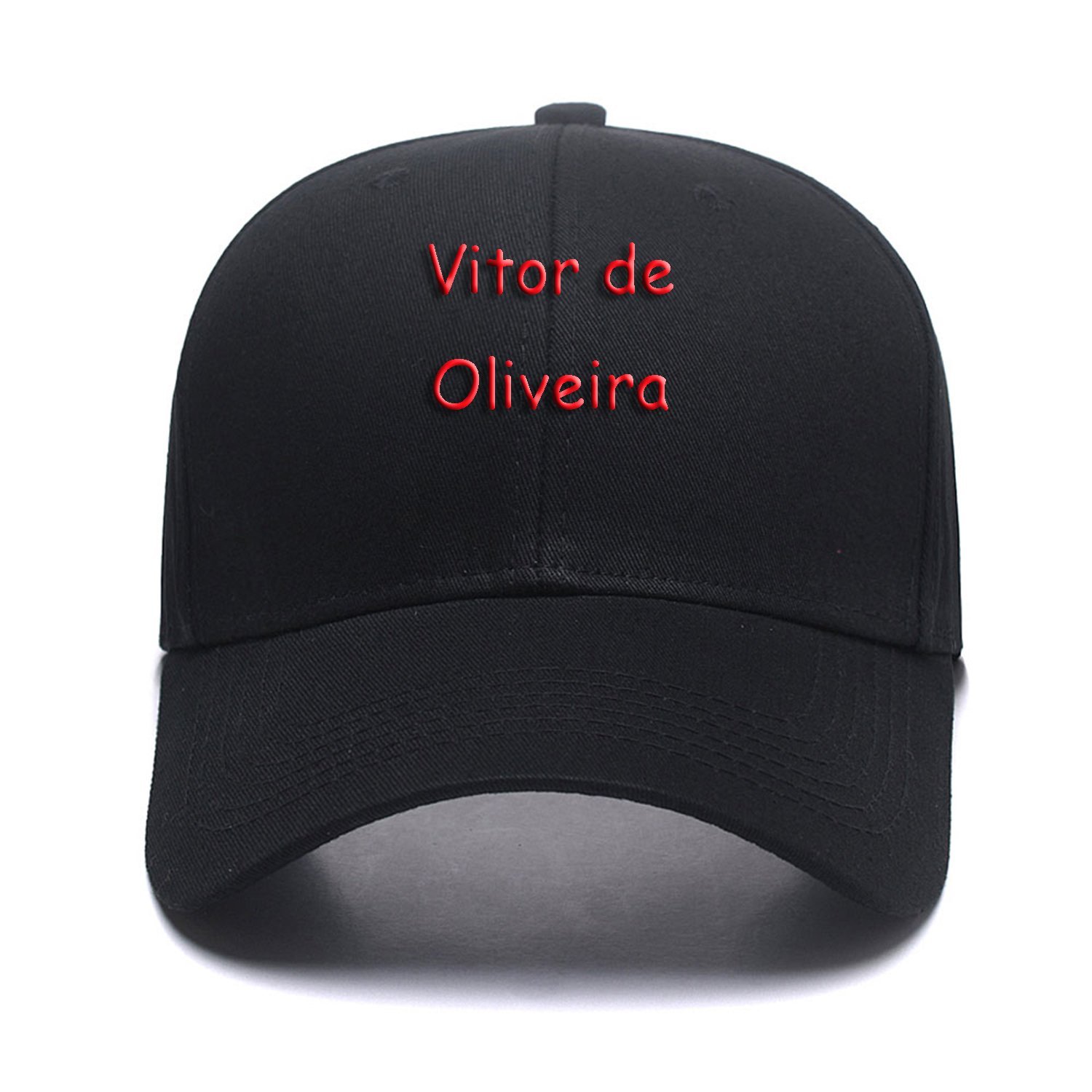 Custom Embroidered Hats Your Own Text Curved Bill Hip Hop Snapback Baseball Hats Black