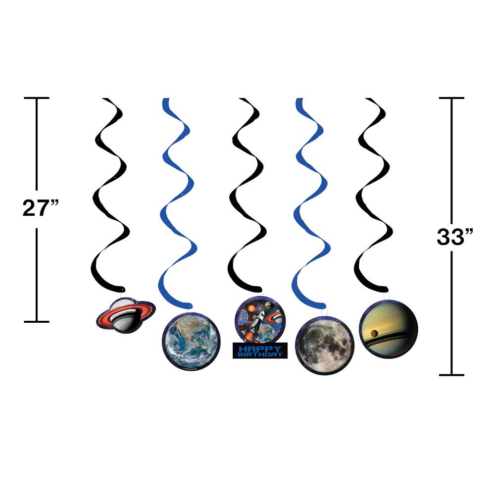 Creative Converting Space Blast Birthday Party Decorations Kit