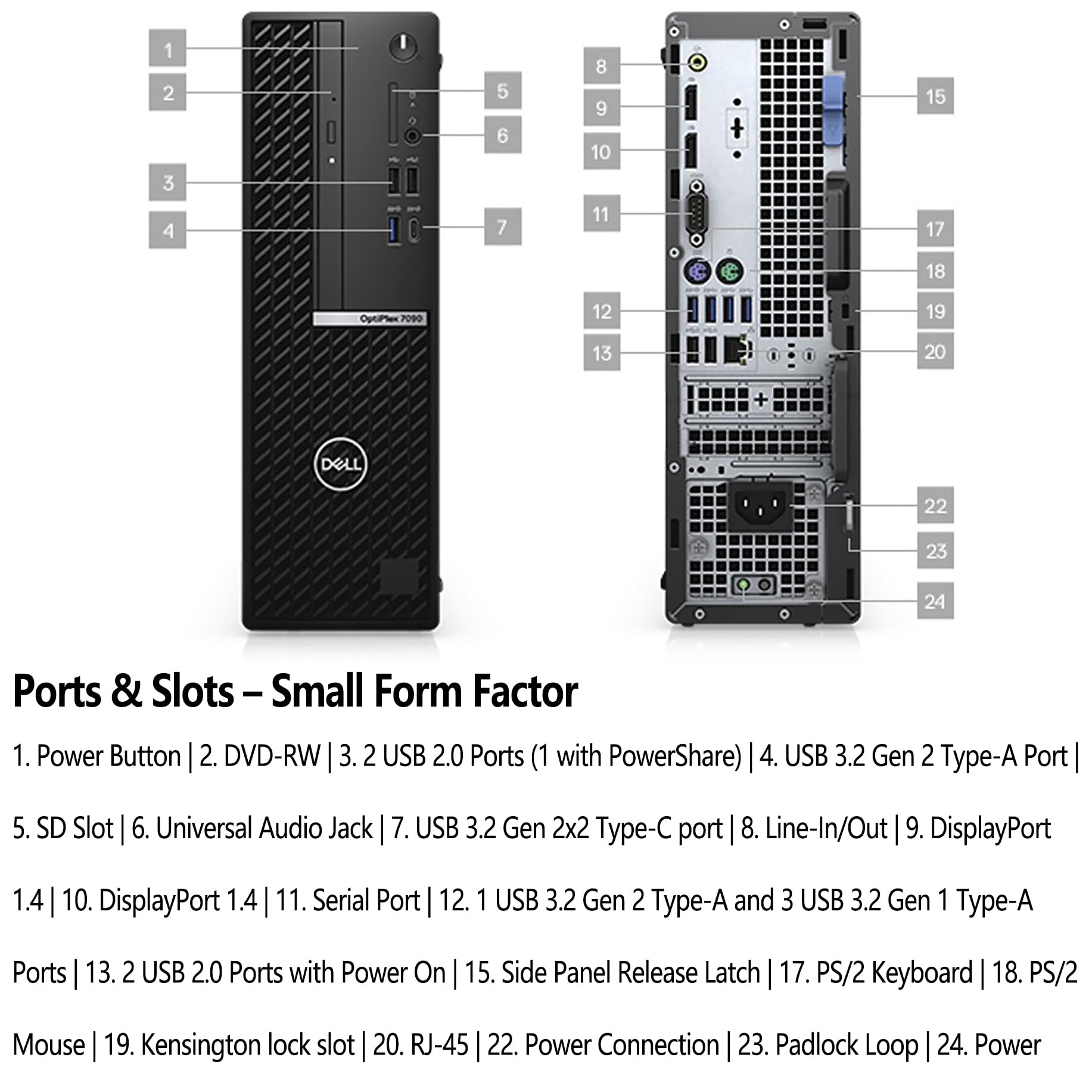 Dell OptiPlex 7000 7090 SFF Small Form Factor Business Desktop Computer, Intel Octa-Core i7-11700 Up to 4.9GHz, 128GB DDR4 RAM, 8TB PCIe SSD, DVDRW, WiFi, Bluetooth, Keyboard & Mouse, Windows 11 Pro