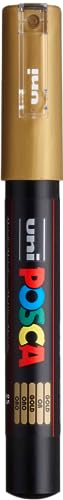 Posca Marker 1M in Gold, Posca Pens for Art Supplies, School Supplies, Rock Art, Fabric Paint, Fabric Markers, Paint Pen, Art Markers, Posca Paint Markers