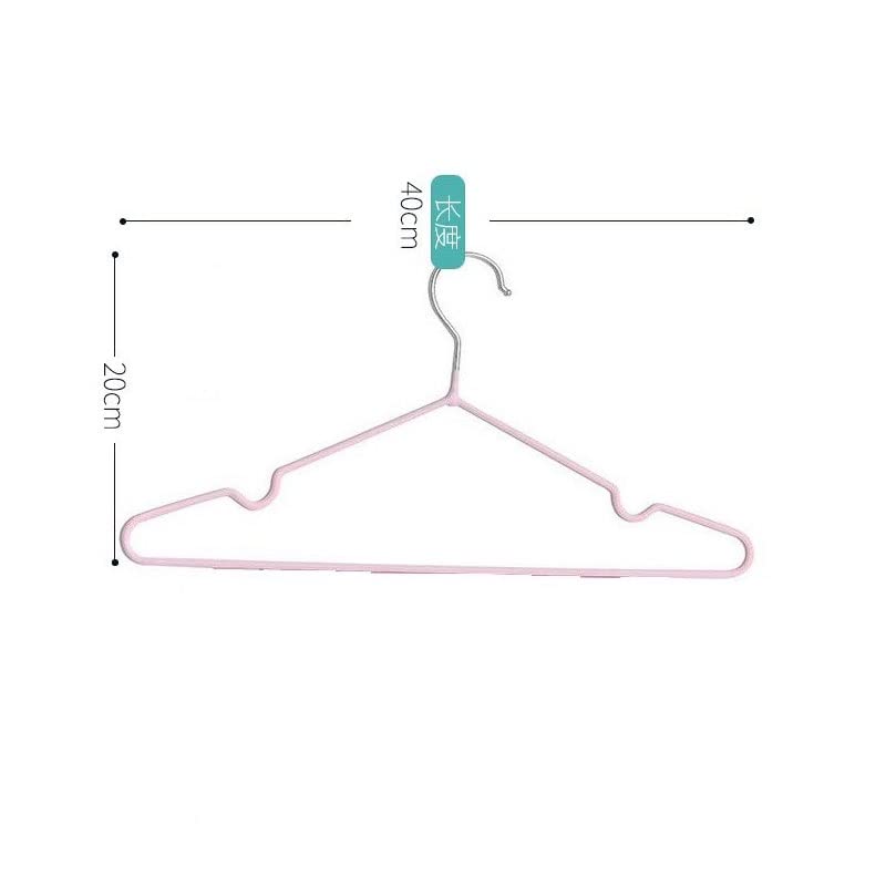N/A Clothes Hanger Household Non-Slip Metal Drying Rack for Adult Suit Plus Length Clothing Hanger (Color : A, Size : 40 * 20cm)