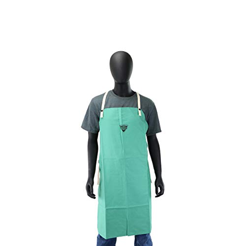 IRONCAT unisex adult Bib Flame Resistant Welding Apron, Blue, 24 x 36 US