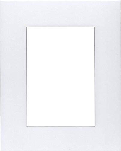 Pack of (2) 18x24 Acid Free White Core Picture Mats Cut for 12x18 Pictures in White